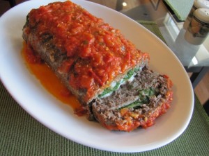 Rolled Italian Meatloaf…With Spinach, Mozzarella, and Fresh Tomato ...
